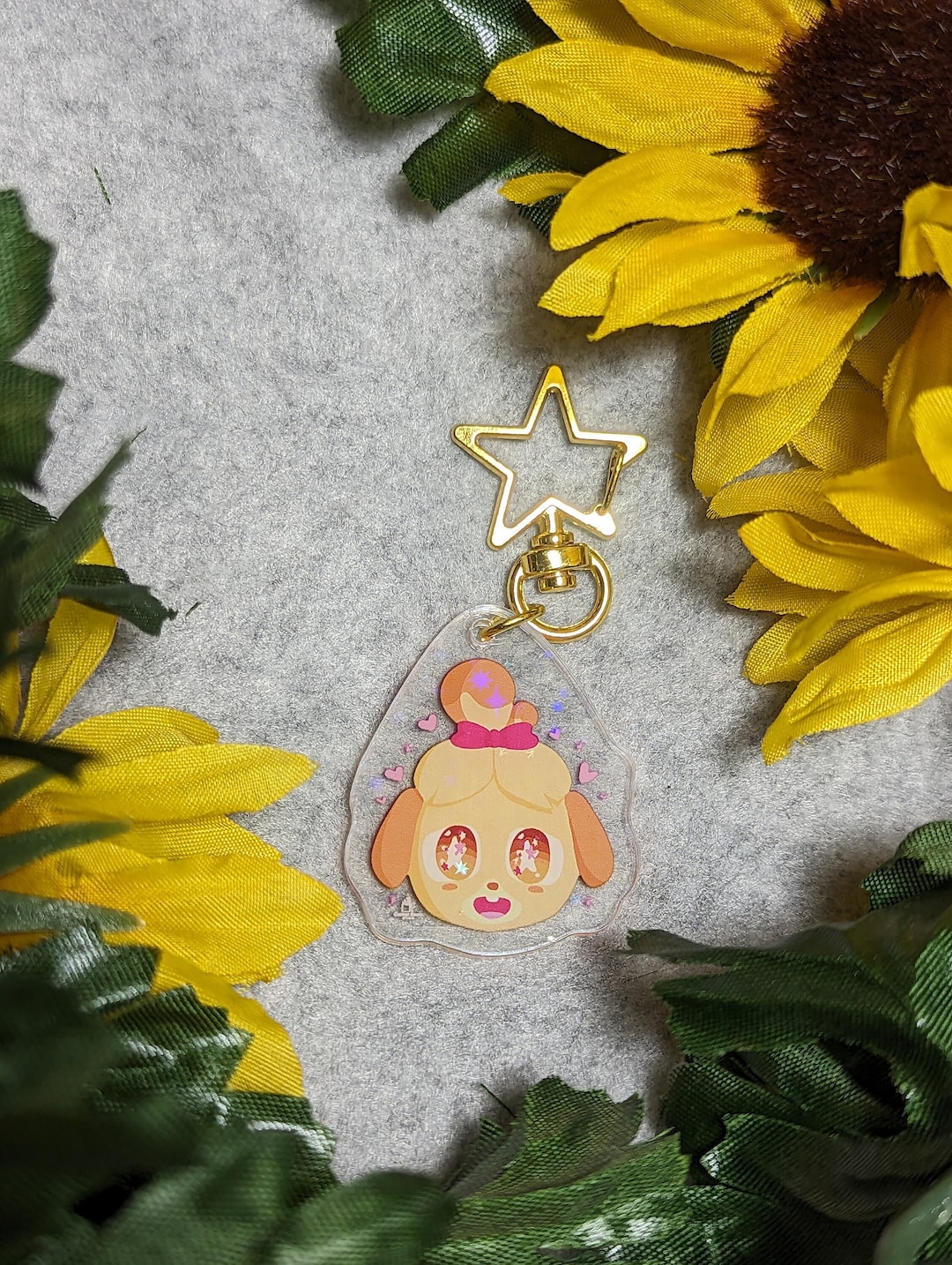 Isabelle Starstruck - Animal Crossing - Mini Acrylic Charm - Etsy