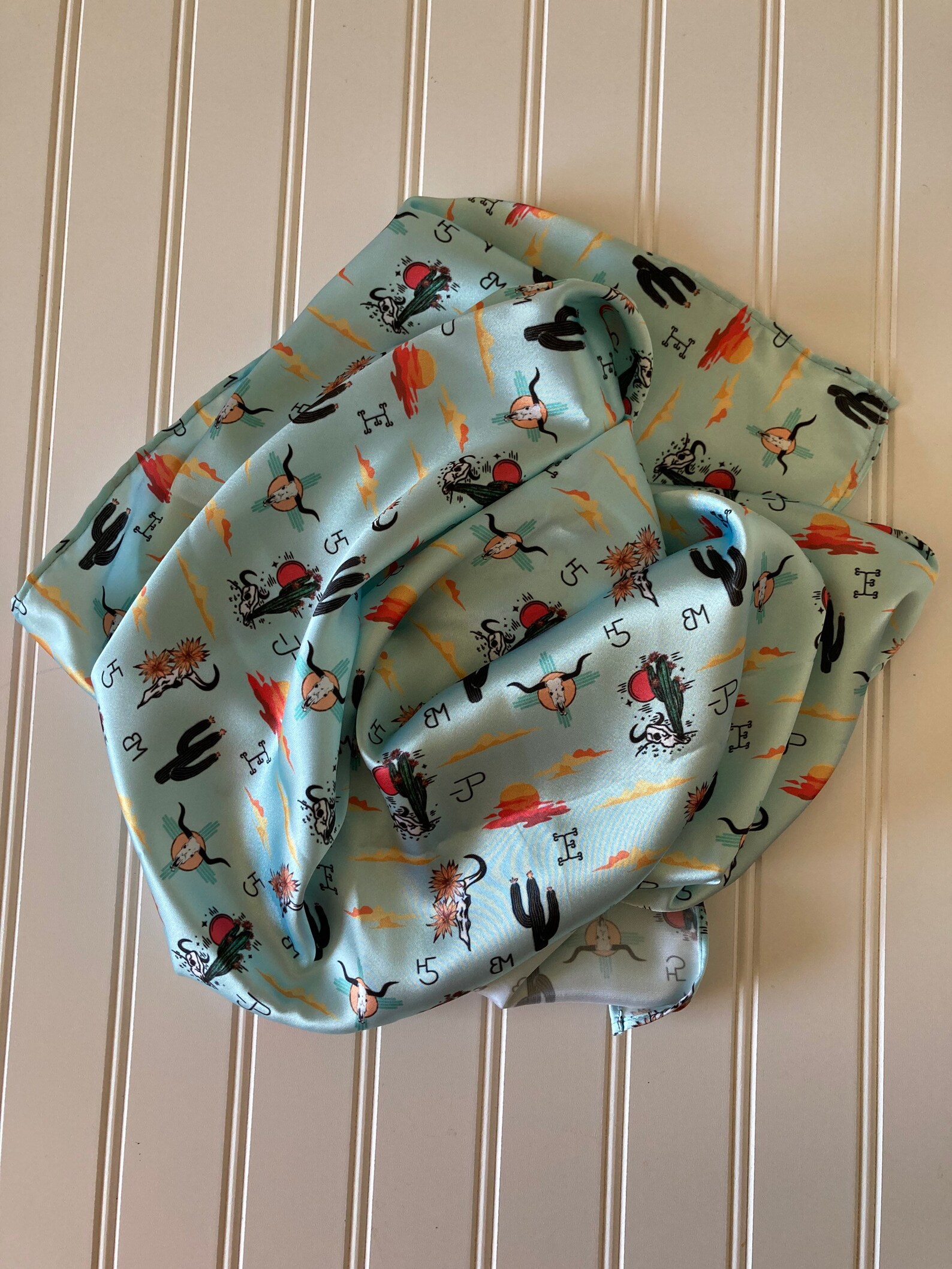 Western Wild Rag Punchy Wild Rag Satin Square Scarf Cowboy - Etsy