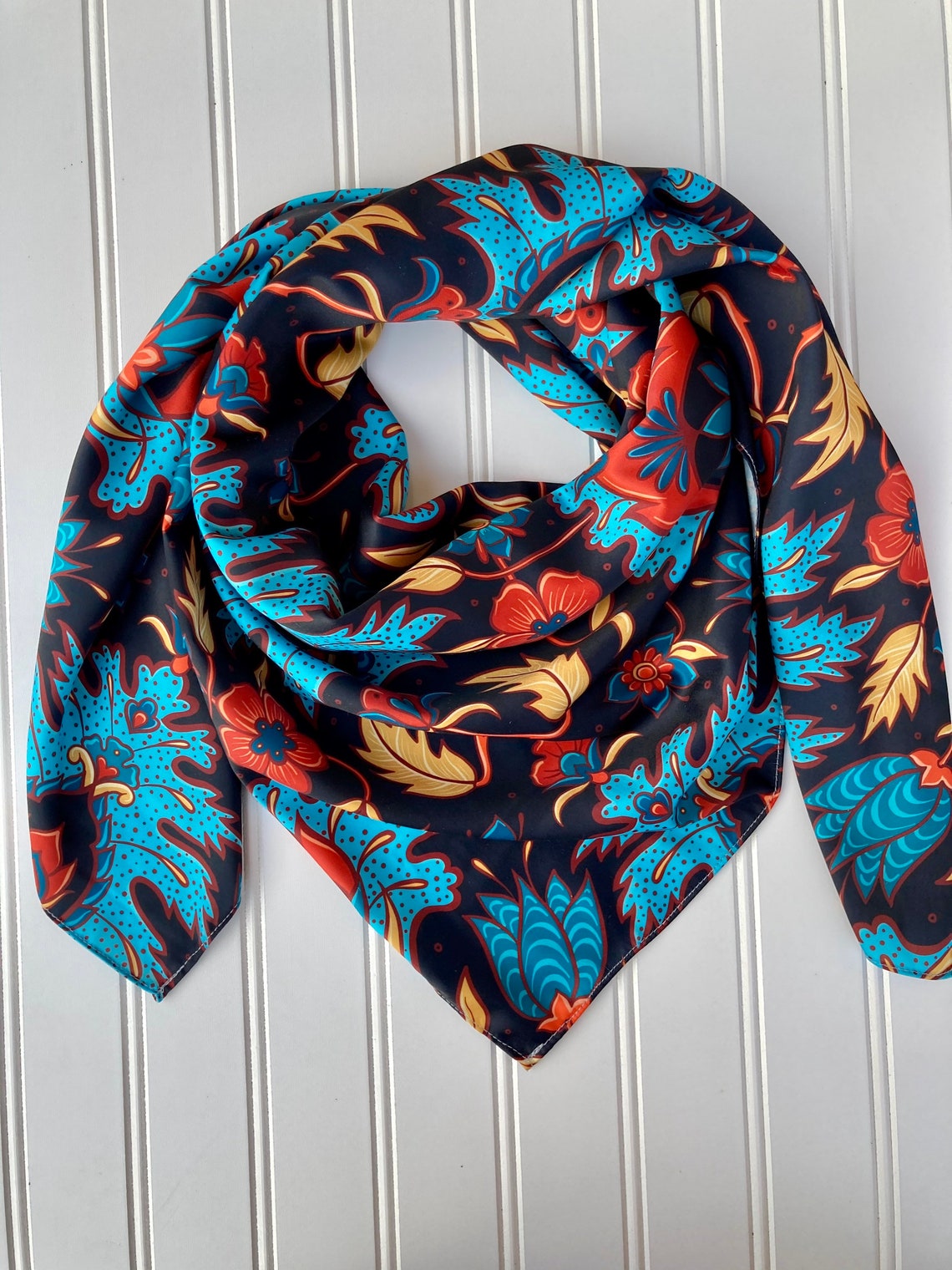 Wild Rags Painted Leather Western Fashion Satin Wild Rag | Etsy