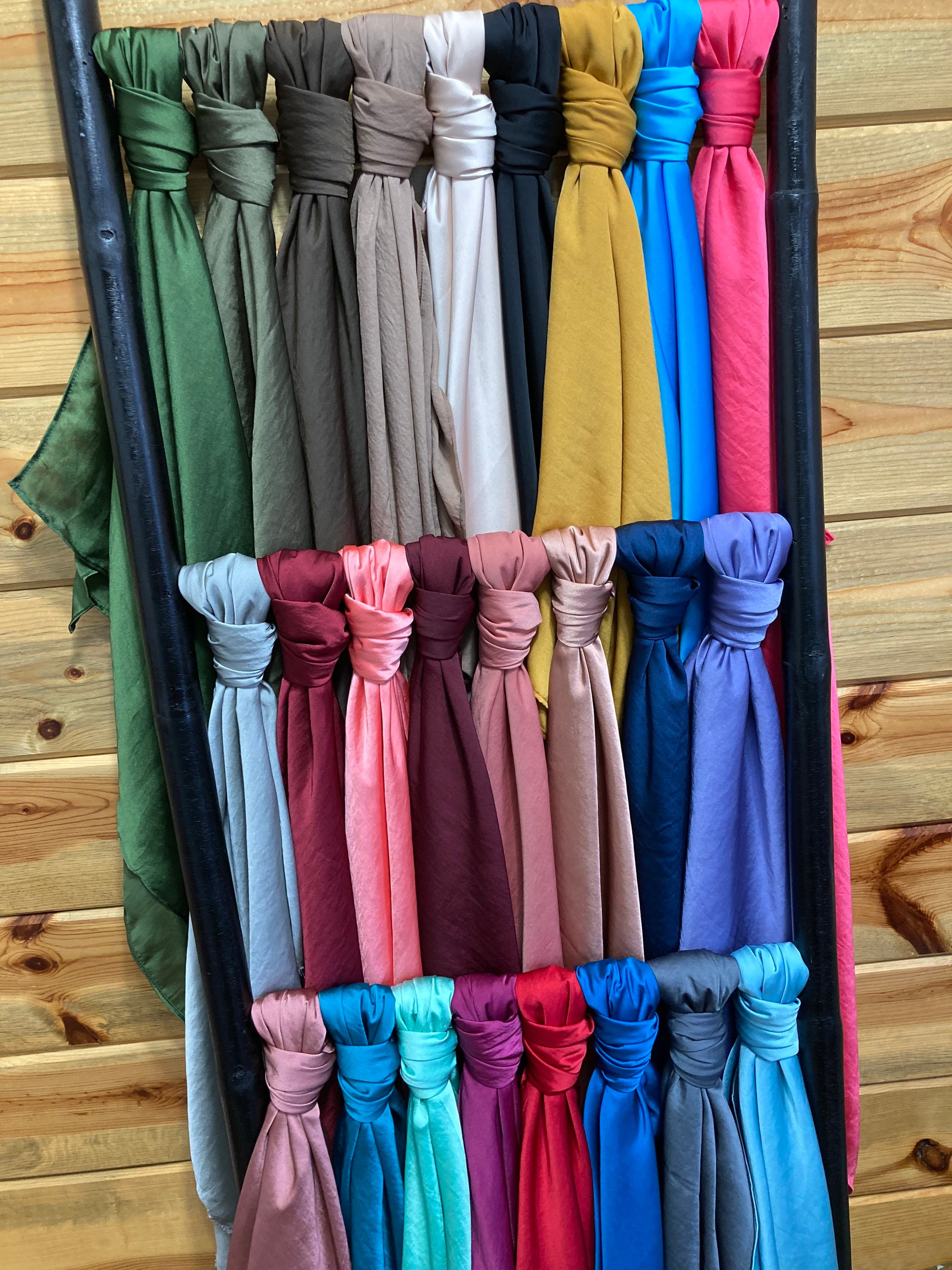 Cowboy Silk Scarves Solid Wild Rags Silk Hair Scarf Western - Etsy