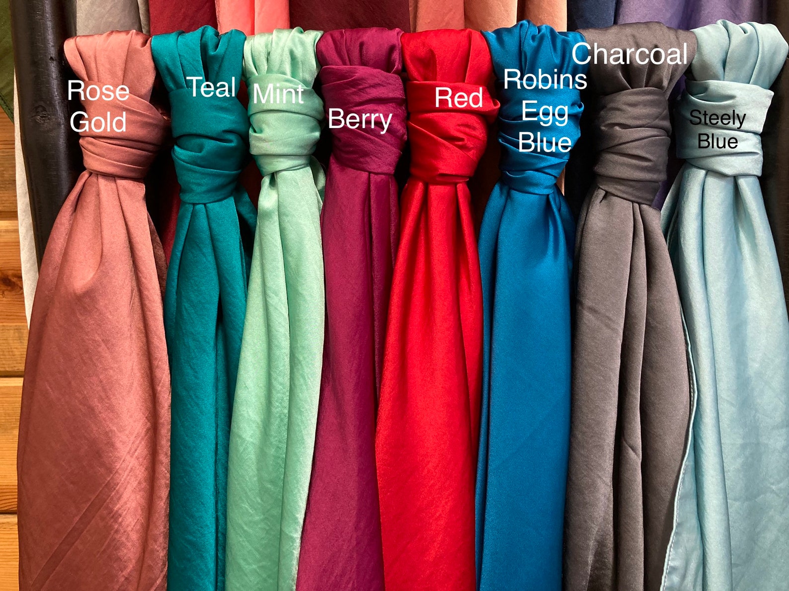 Cowboy Silk Scarves Solid Wild Rags Silk Hair Scarf Western - Etsy