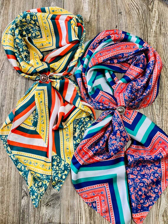 Wild Rags Floral Satin Wild Rags / Square Scarves | Etsy
