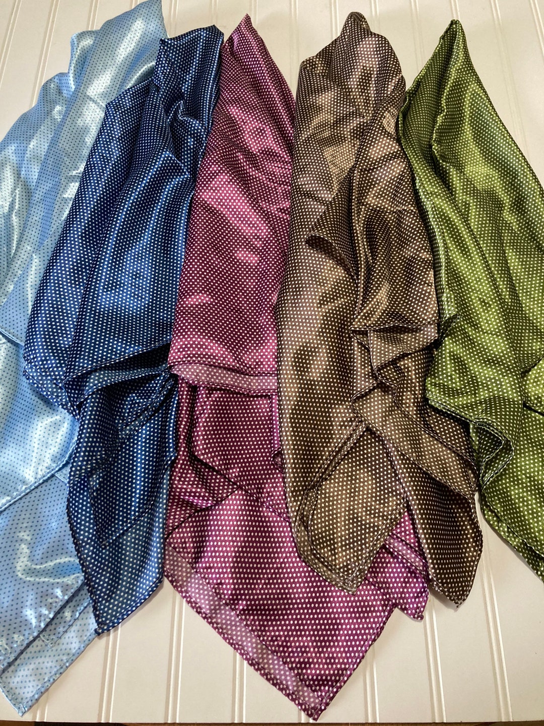 Pin Dot Wild Rags, Satin Square Scarf, Wild Rags for Women, Wild Rags ...