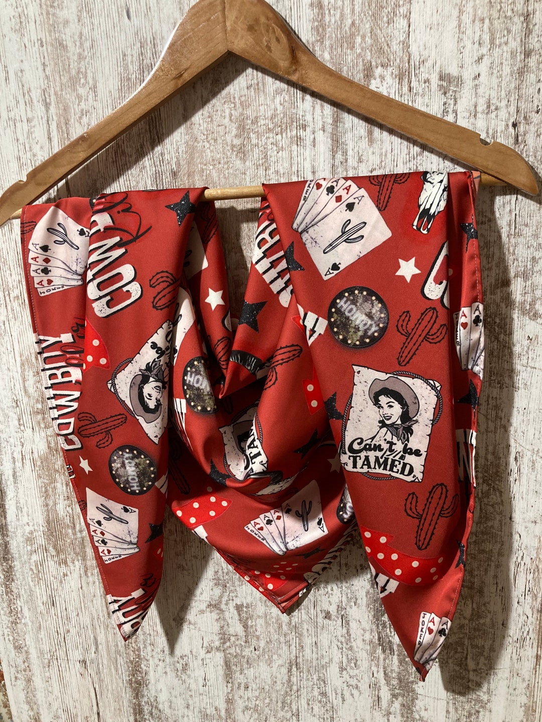 Cowboy Killer Wild Rag, Western Collage Wild Rag, Wild Rags for Women ...