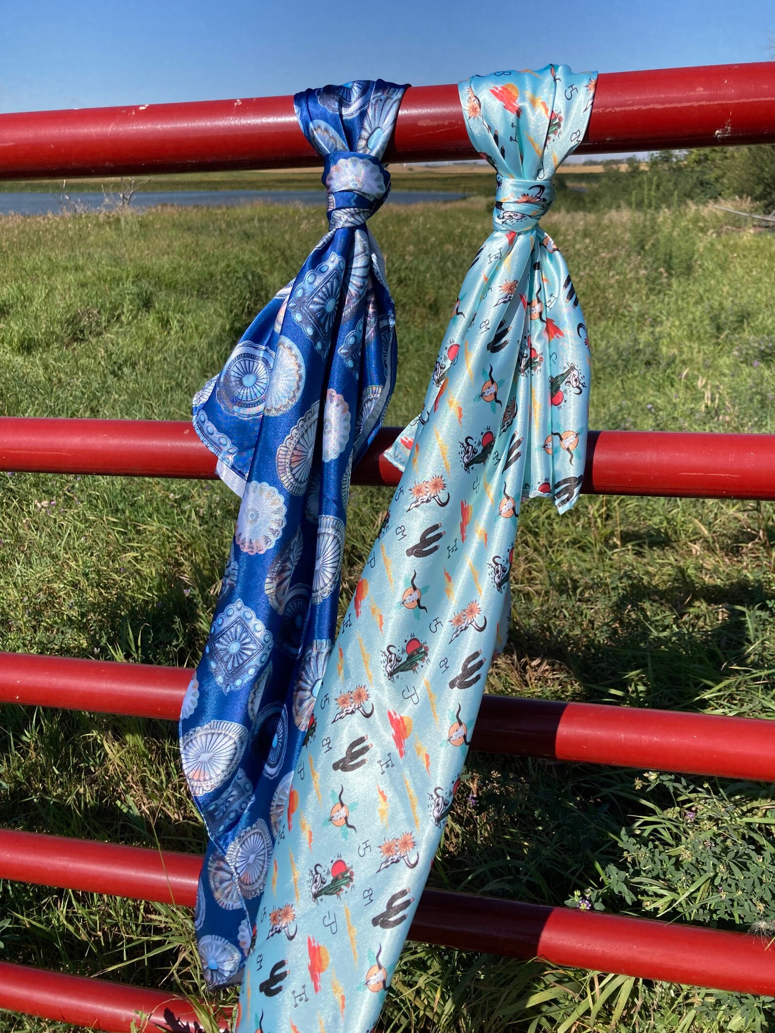 Western Wild Rag Punchy Wild Rag Satin Square Scarf Cowboy - Etsy