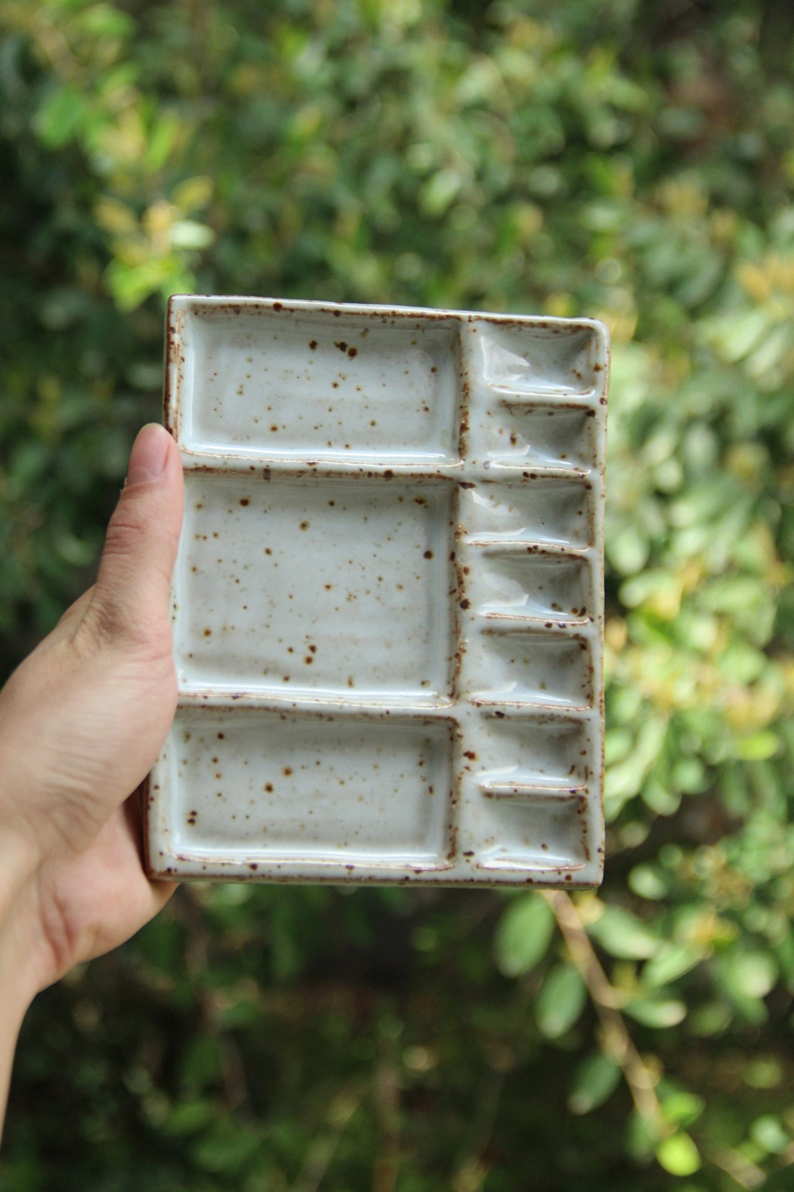 Ceramic Rectangular Watercolor Palette Paint Palette Gift - Etsy