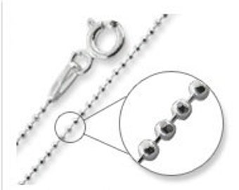 Sterling Silver Ball Chain - Etsy