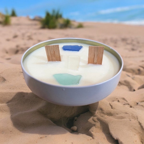 Sea Glass Candle - Etsy