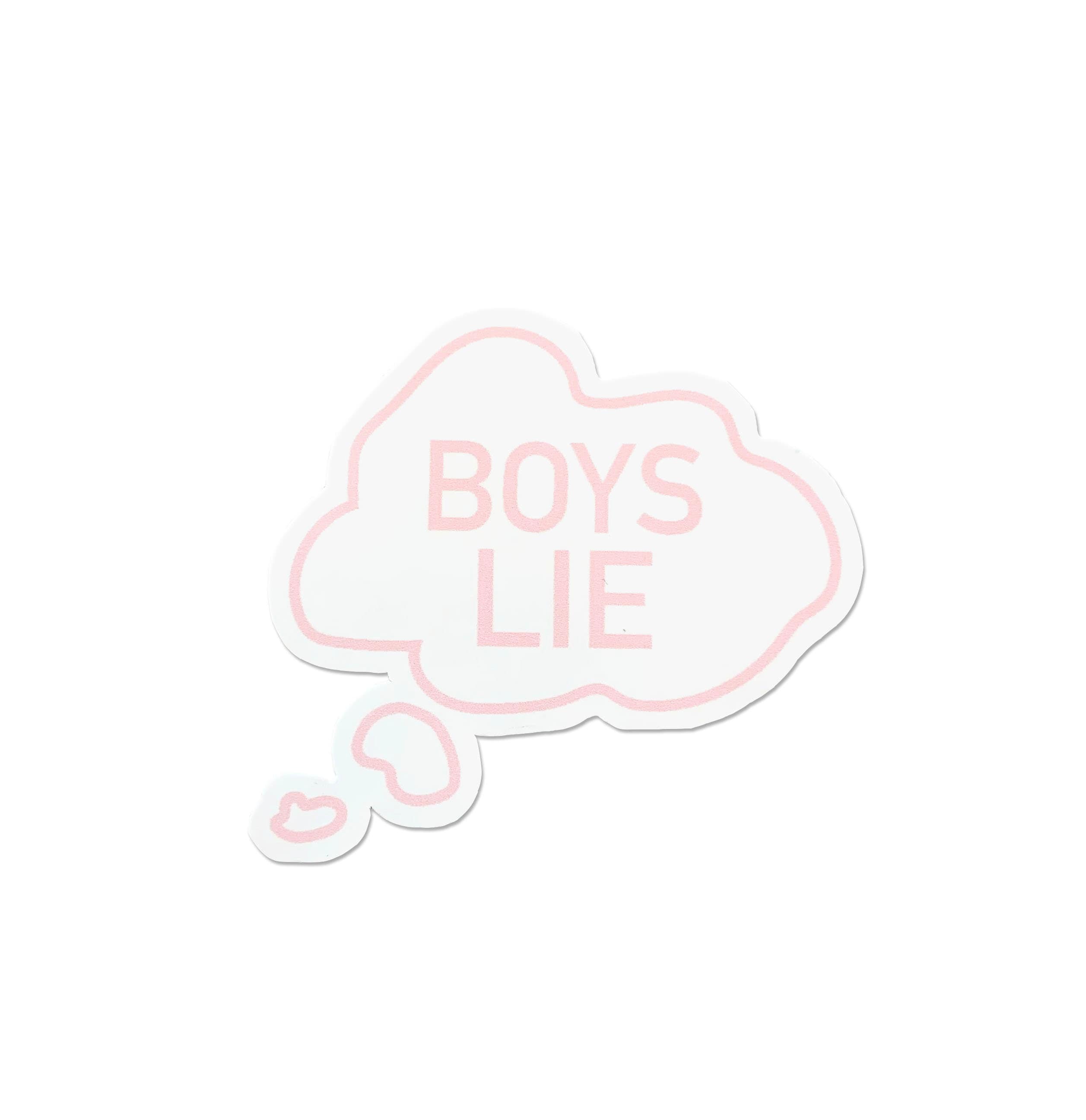 Boys Lie Sticker Thought Bubble Sticker Pink Sticker Funny | Etsy