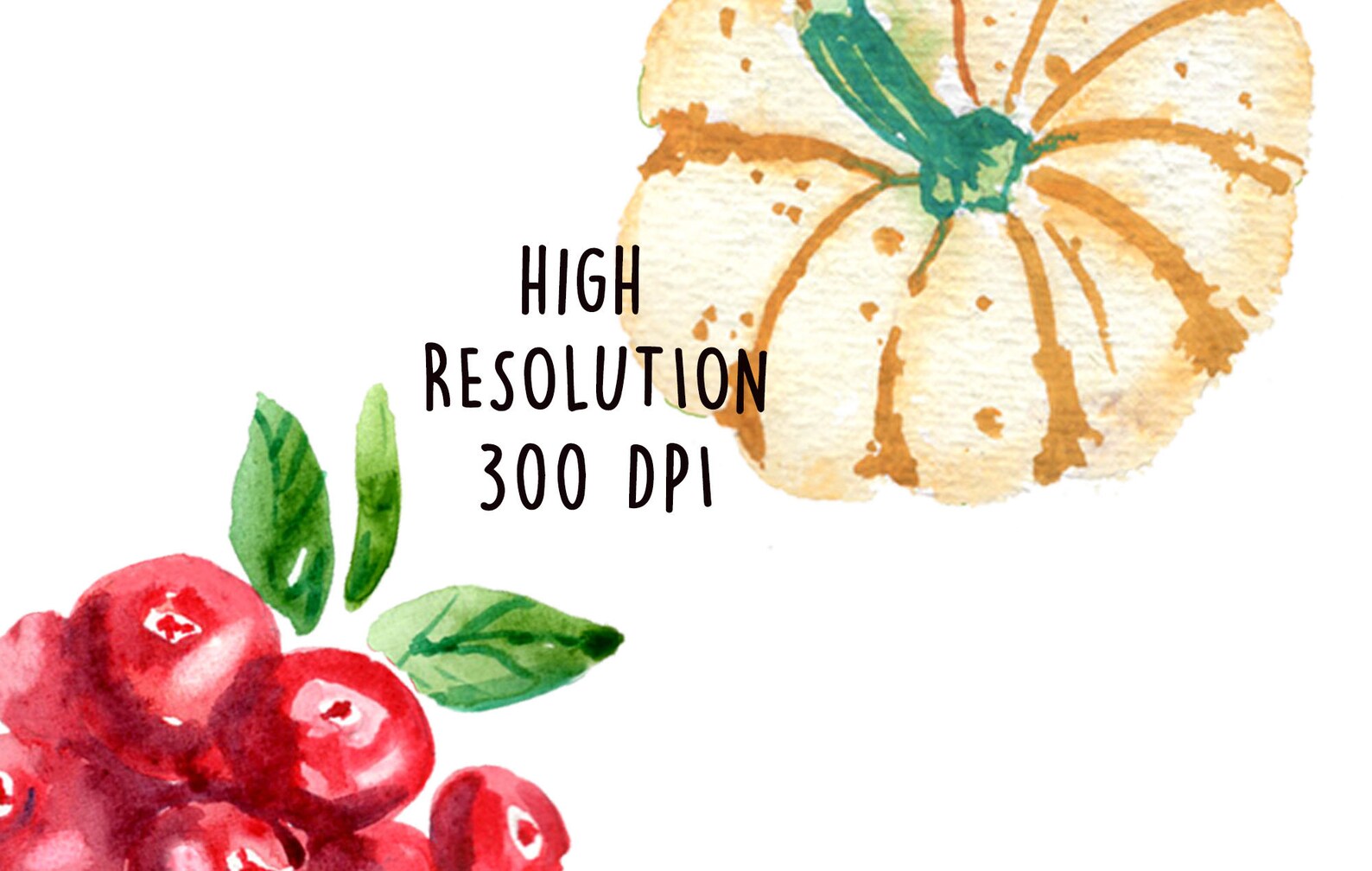 Watercolor Thanksgiving Clipart - Hand Painted - Digital Download ...