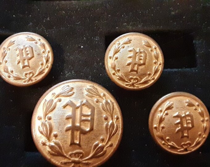 4 Vintage Police Buttons - Etsy