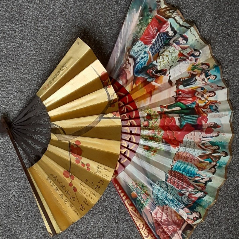 Vintage Hand Fan - Etsy