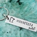 Minnesota Girl Keychain Minnesota Gifts Handstamped MN Key - Etsy