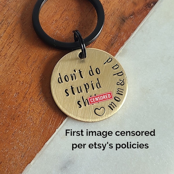 Mom and Dad Keychain - Etsy