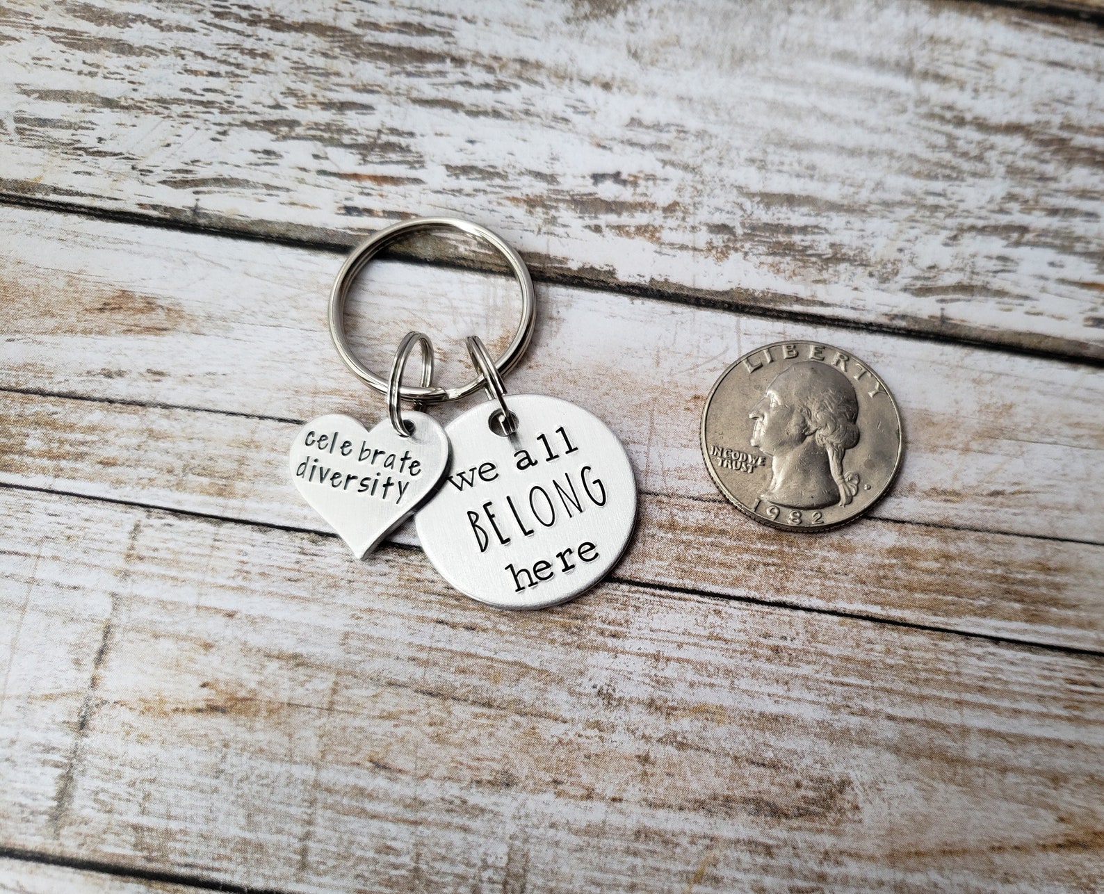 We All Belong Here Celebrate Diversity Keychain Political - Etsy