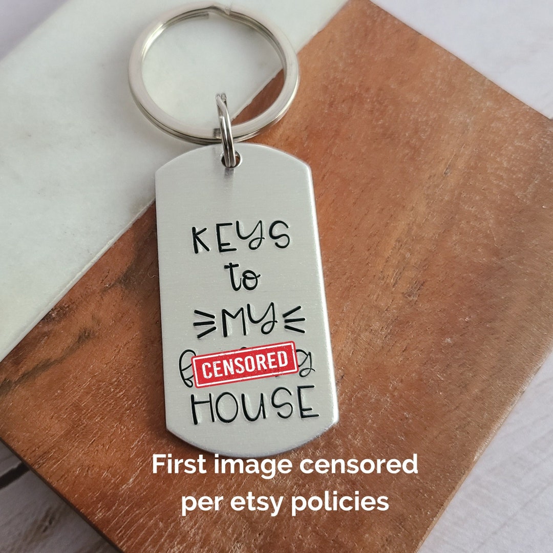 MATURE: Keys to My Effing House, Funny Key Ring for New Homeowner ...