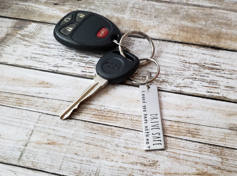 Drive Safe I Need You Here Key Ring Custom Keychain for Him - Etsy