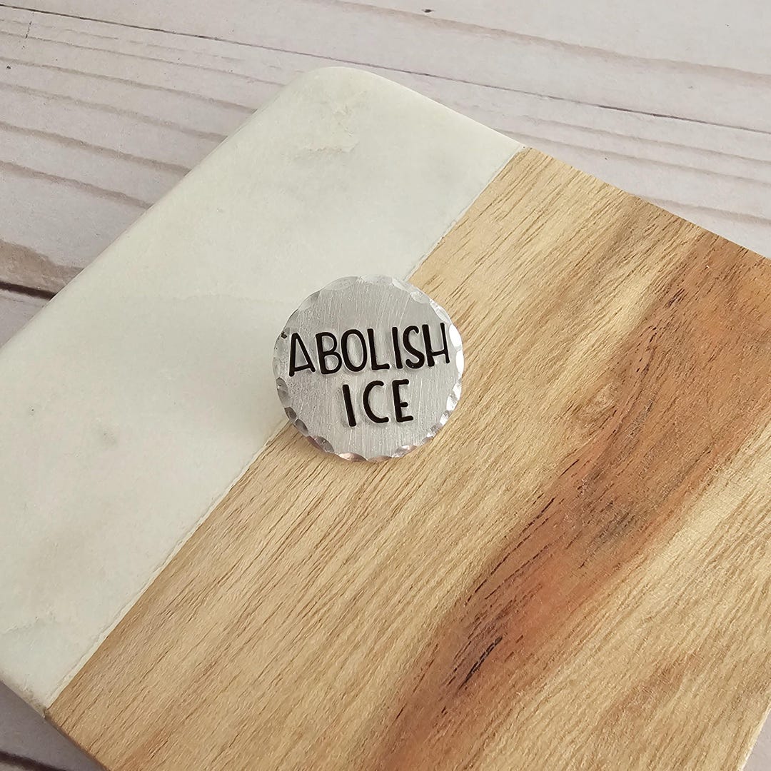 Abolish Ice Pin, Anti Ice Protest Accessories, Minnesota Legal Observer ...