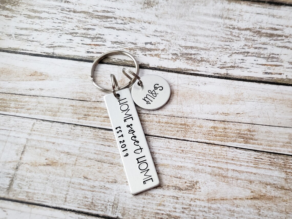 Home Sweet Home Keychain Gift for New Homeowners First Time - Etsy