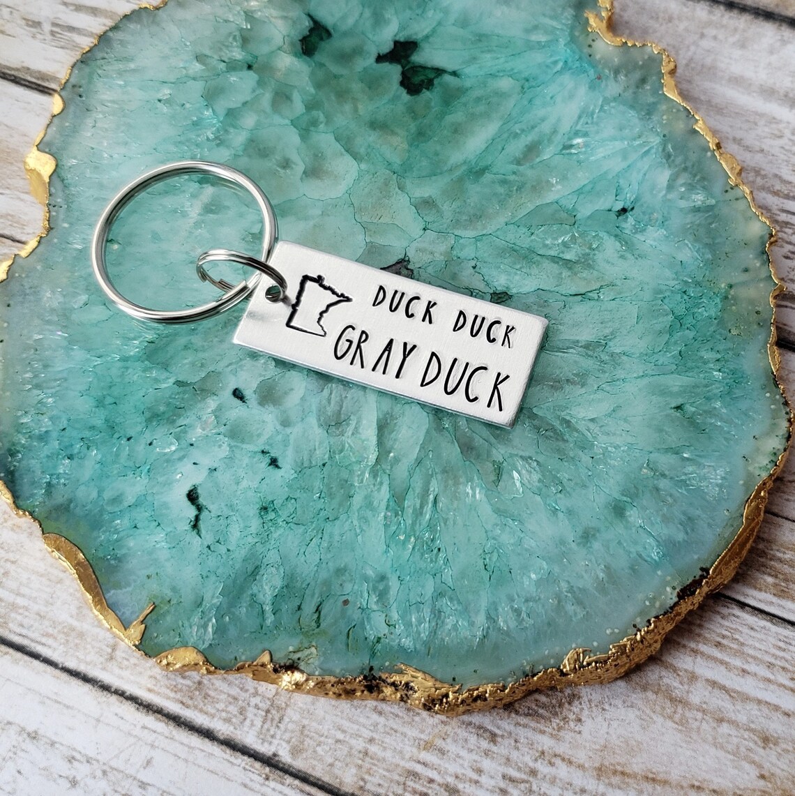 Duck Duck Gray Duck Minnesota Key Chain Funny MN Gift Fun - Etsy