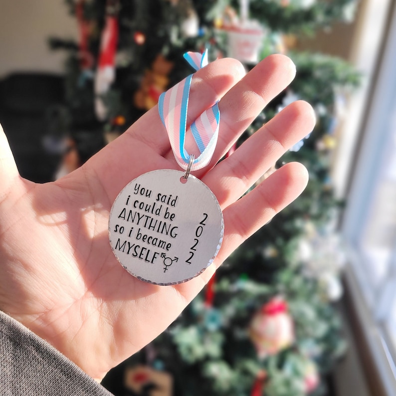 Transgender Christmas Tree Ornament First Xmas as Me Gender - Etsy