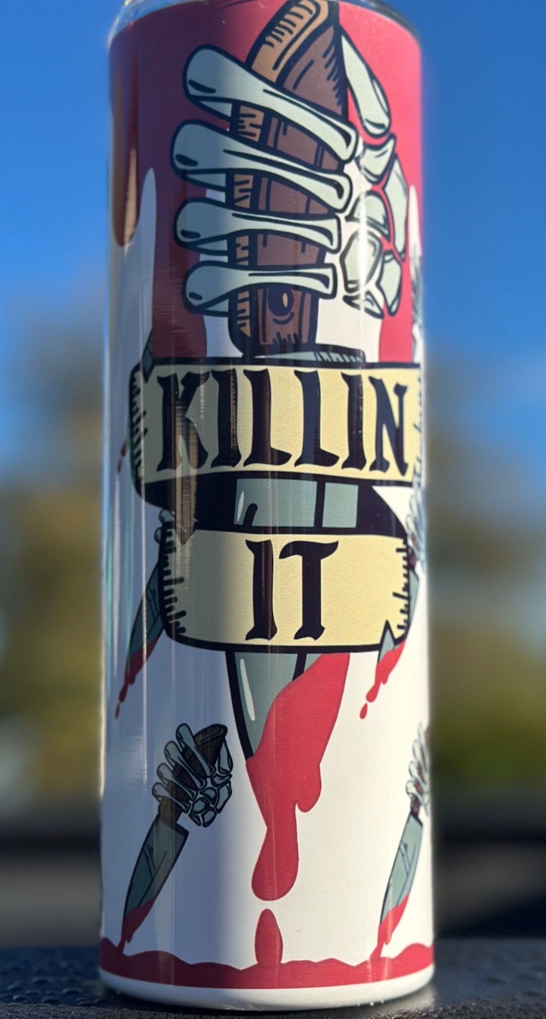Killin It Tumbler 20oz Stainless Steel Hot or Cold - Etsy