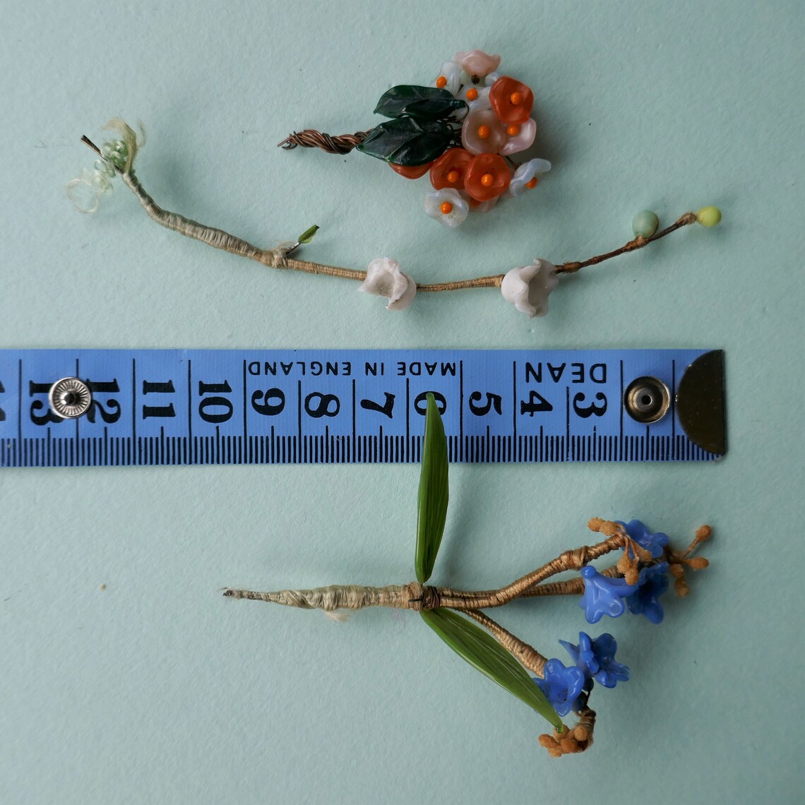 1920s Vintage Millinery Trims Flowers // Glass & Velvet - Etsy