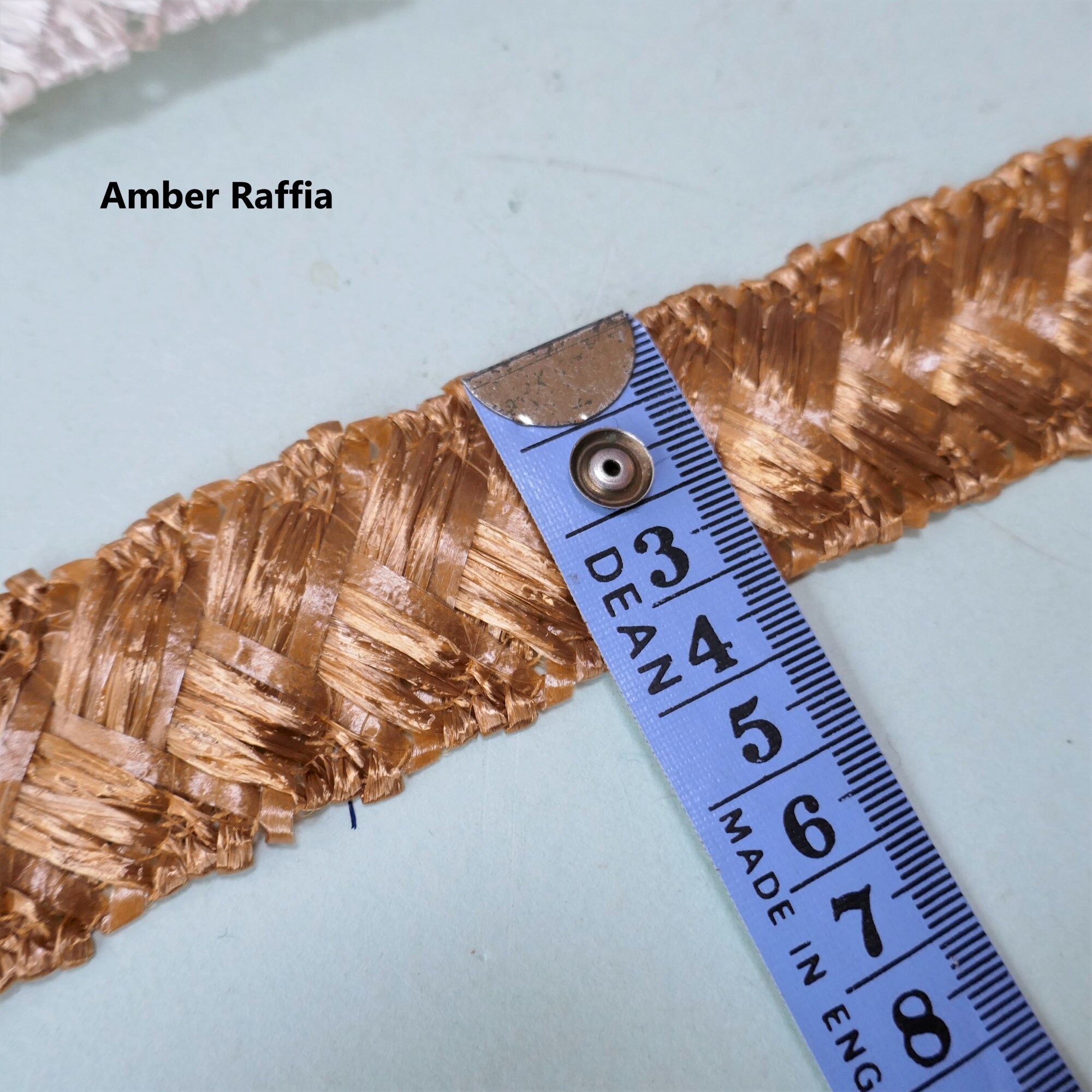 Vintage Neutral Straw Millinery Braid // Hank Traditional - Etsy