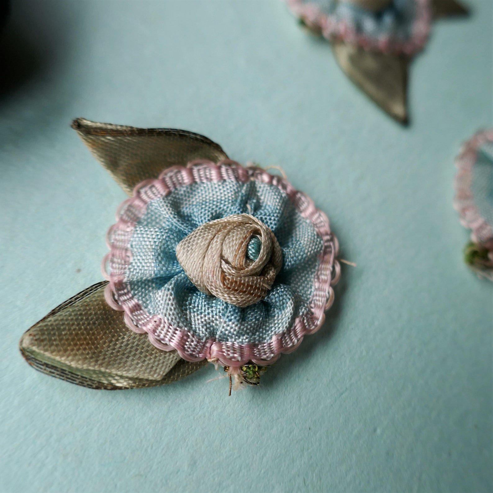 1920s Vintage Millinery Trims Flowers // Glass & Velvet - Etsy