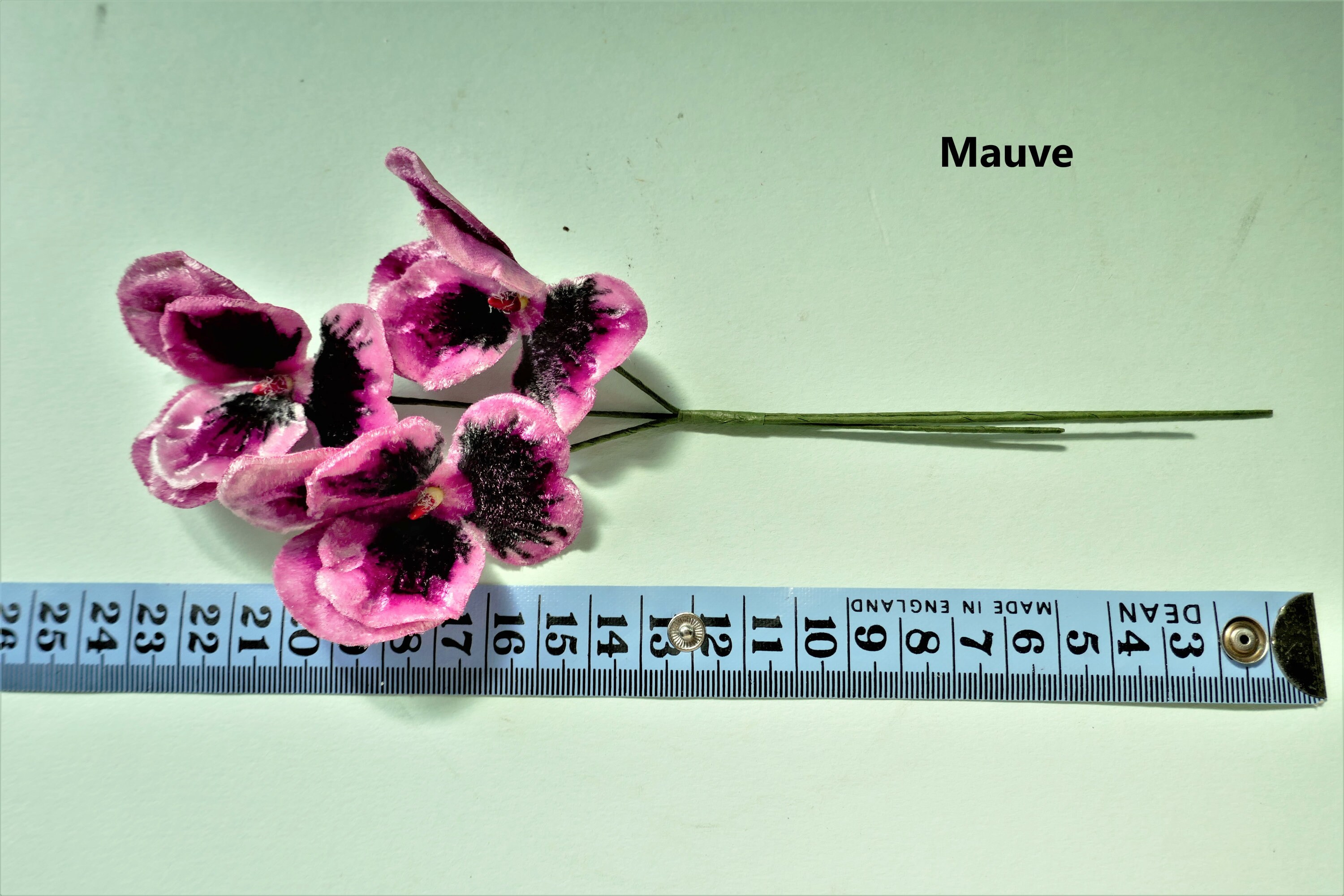 3 Large Velvet Pansy Spray // Artificial Millinery Flowers // | Etsy