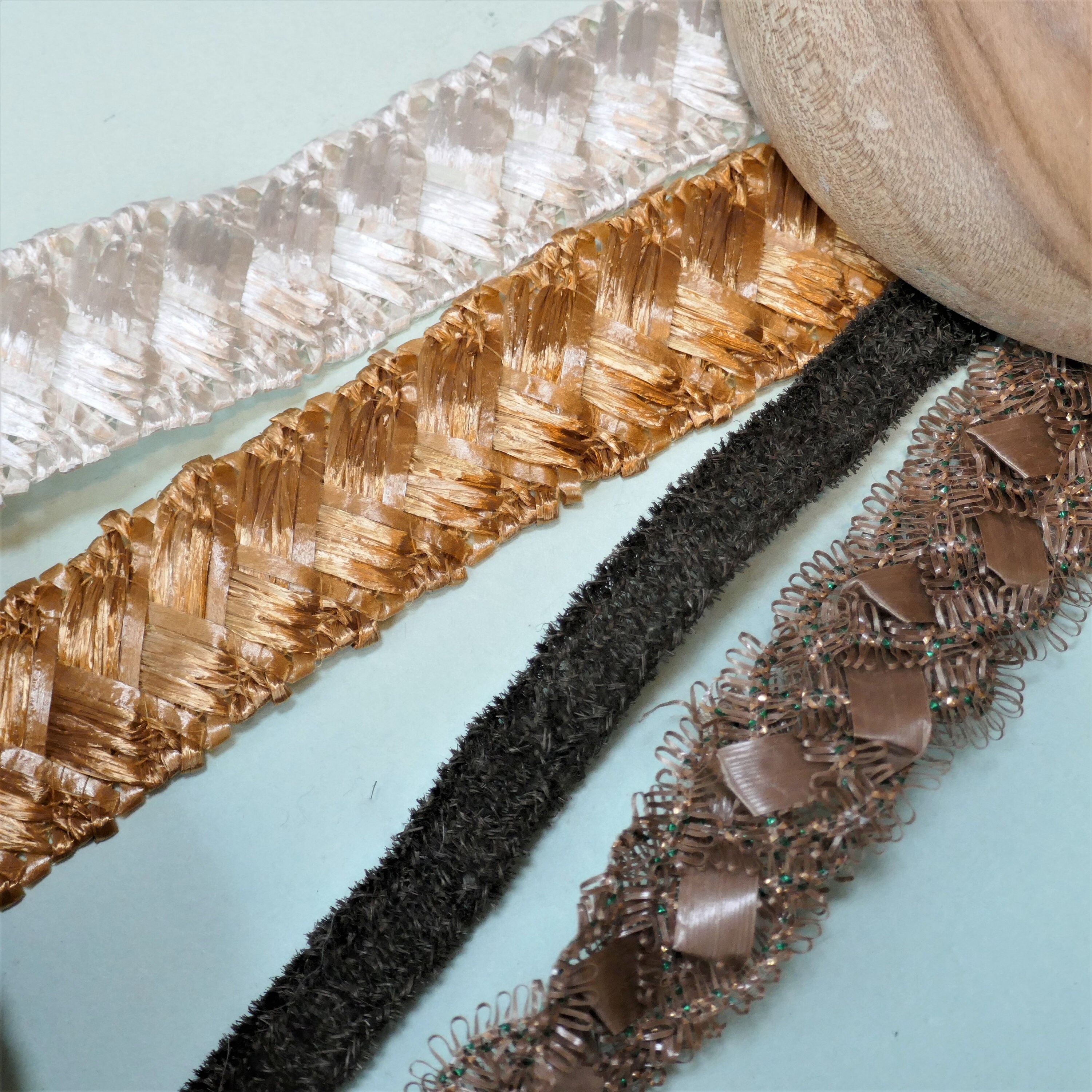 Vintage Neutral Straw Millinery Braid // Hank Traditional - Etsy