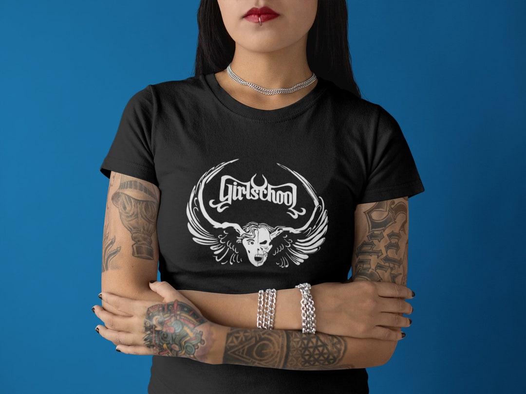 Girlschool T-shirt: Vintage Style 80s Punk Metal Band Tee - Etsy Australia