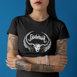 Girlschool T-shirt: Vintage Style 80s Punk Metal Band Tee - Etsy