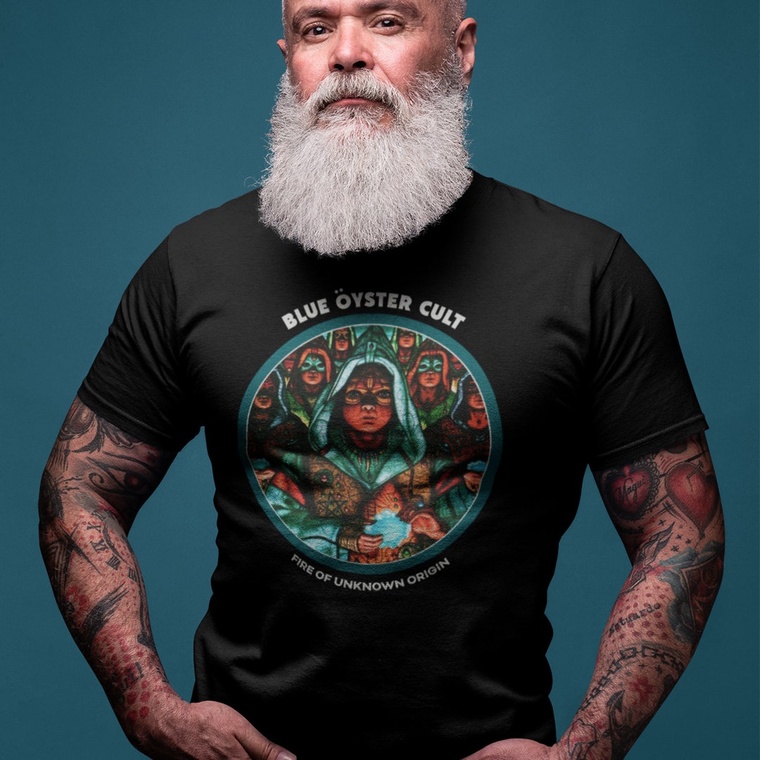 Blue Oyster Cult T-shirt, Vintage Style, Fire of Unknown Origin - Etsy