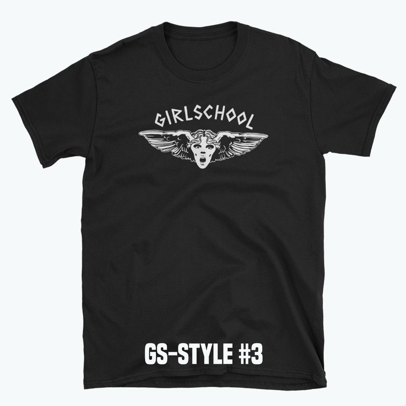 Girlschool T-shirt: Vintage Style 80s Punk Metal Band Tee - Etsy