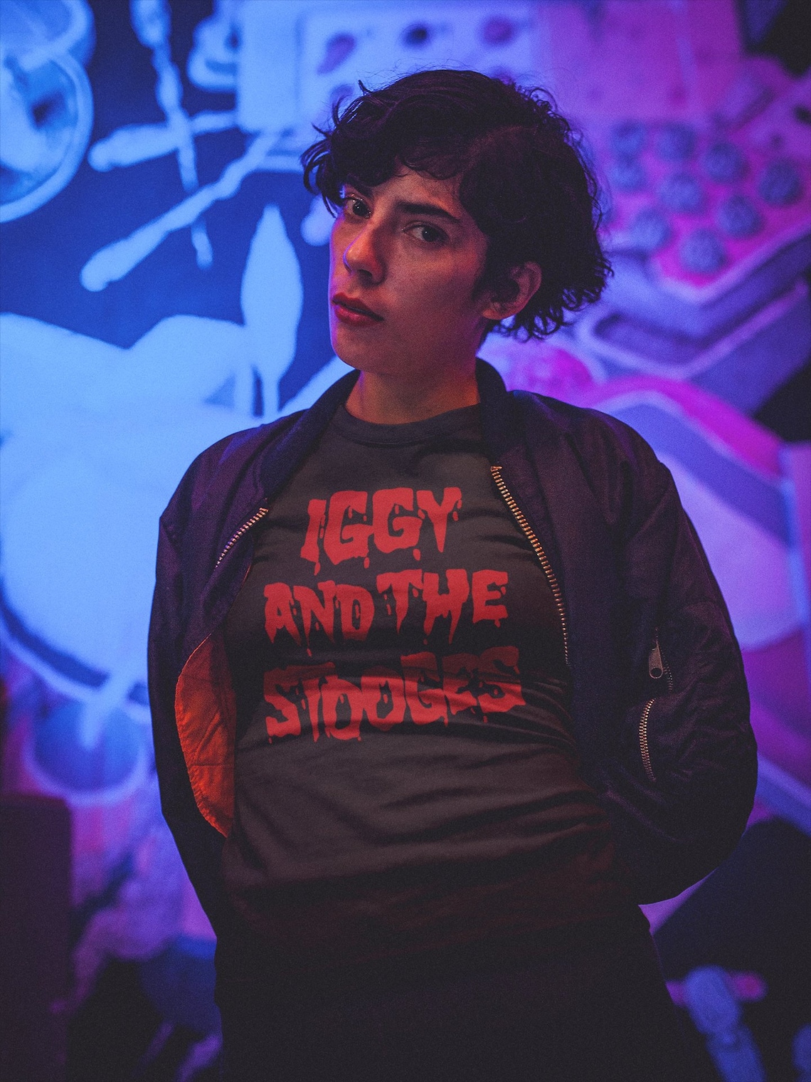 Iggy and the Stooges Unisex T Shirt, Rare Blood Dripping Font From Raw ...