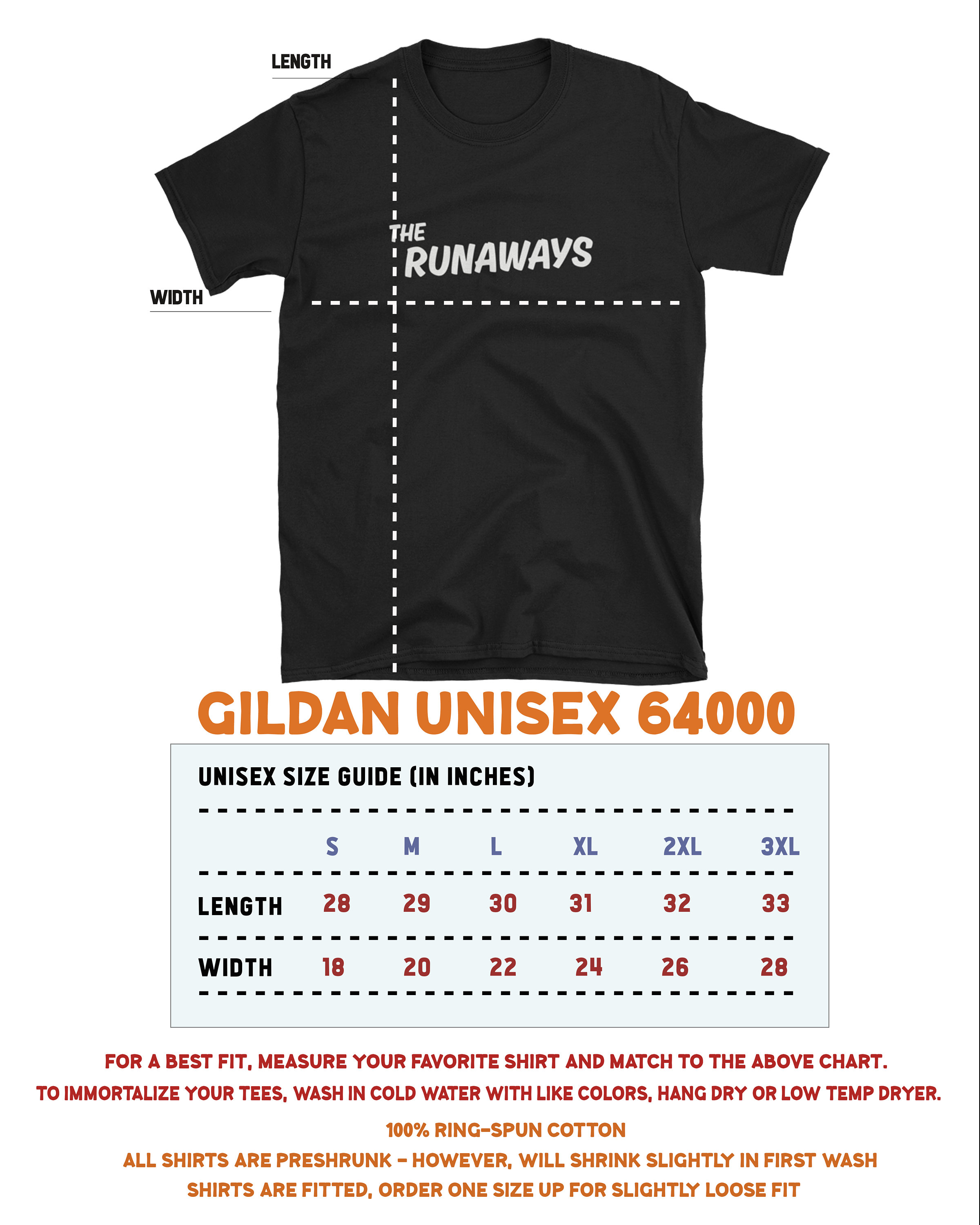 Classic the Runaways Unisex T Shirt as Worn by Joan Jett, the Runaways ...