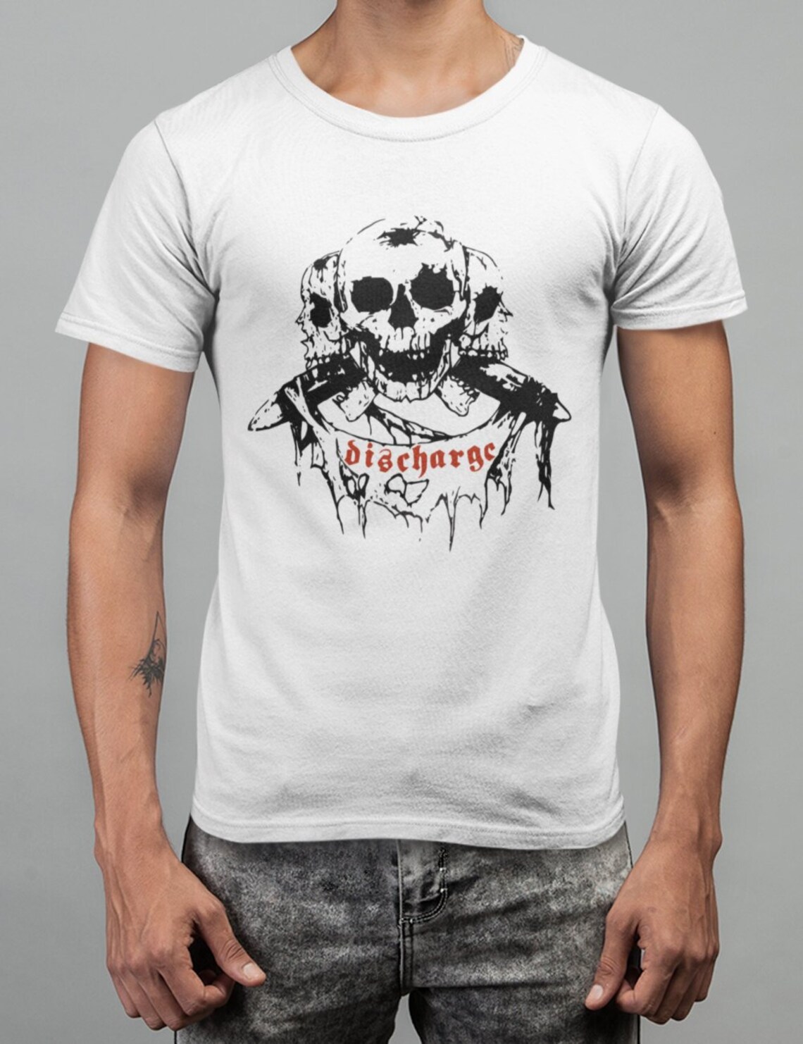 Discharge Band T-shirt: Vintage 80s Hardcore Punk Style - Etsy