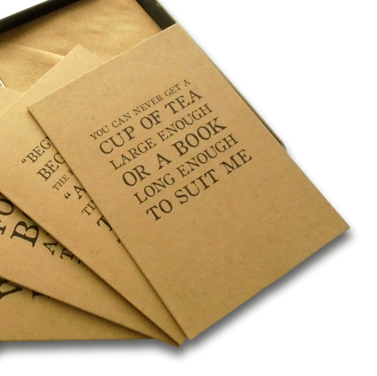Bookish Notecard Set for Book Lovers | Quotes About Books & Reading ...
