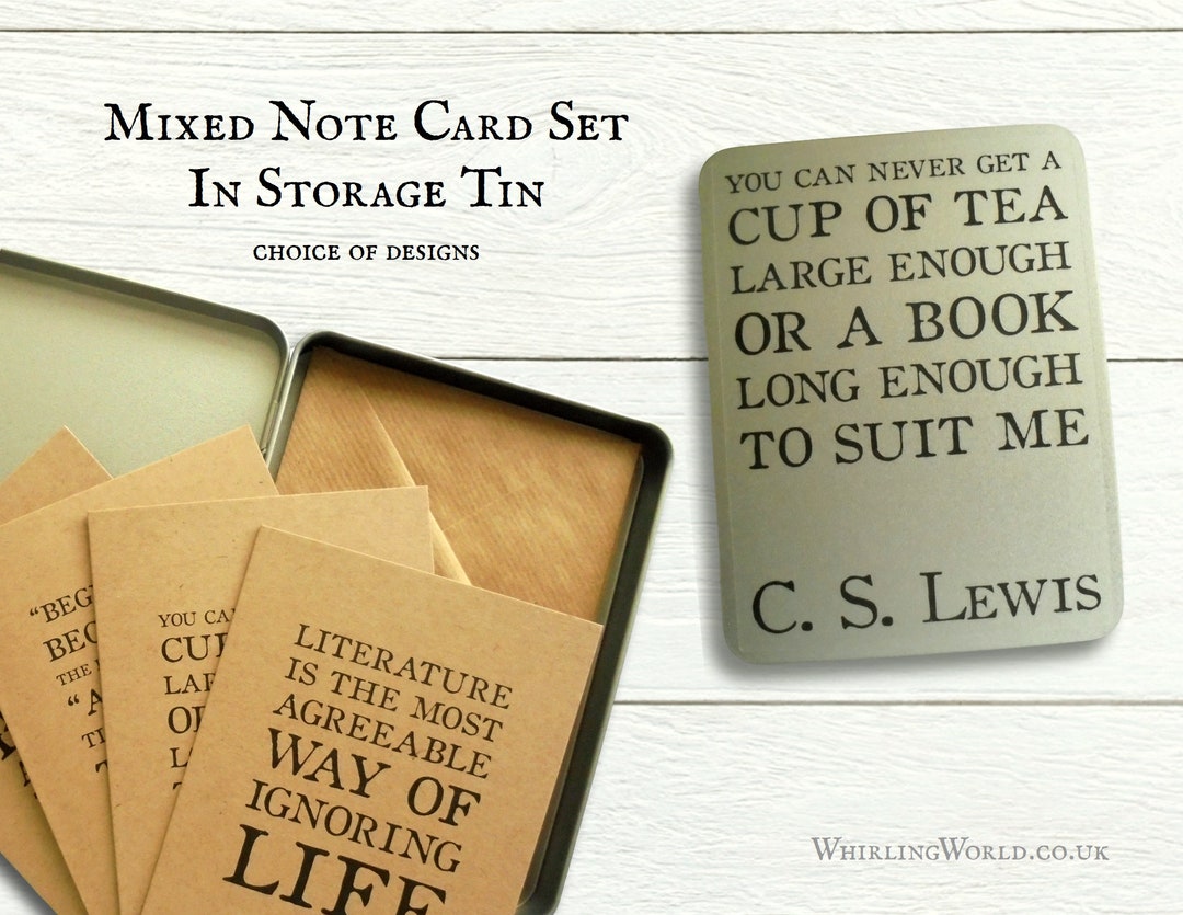 Book Lover Note Card Gift Set | Bookish Quotes About Reading From ...
