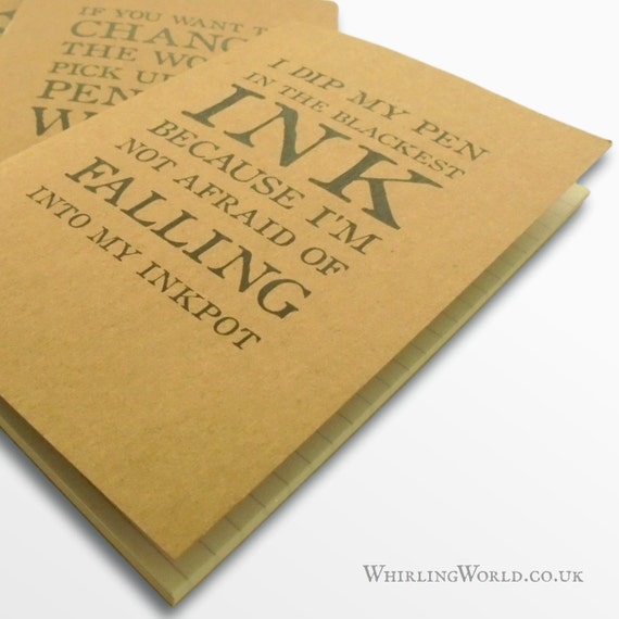 Writer's Notebook Pocket Jotter Gift for Student End | Etsy UK