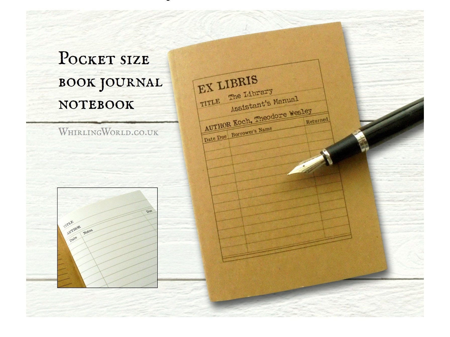 Mix & Match Library Set Logbook Notebook Memo Pad | Etsy