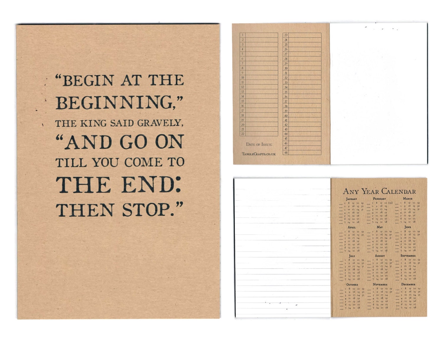 Alice in Wonderland Quote Notebook Lewis Carroll Quotation | Etsy