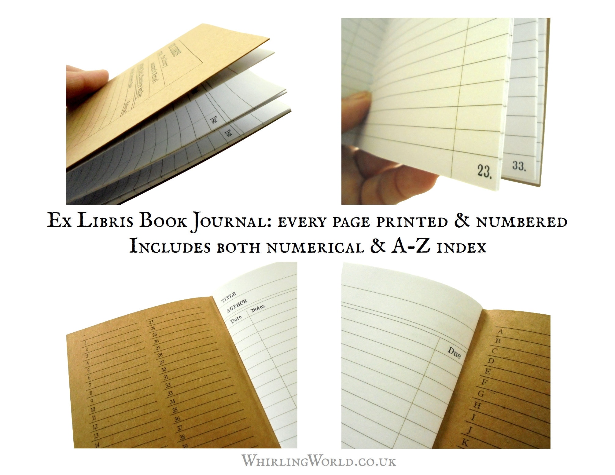 Mix & Match Library Set Logbook Notebook Memo Pad | Etsy