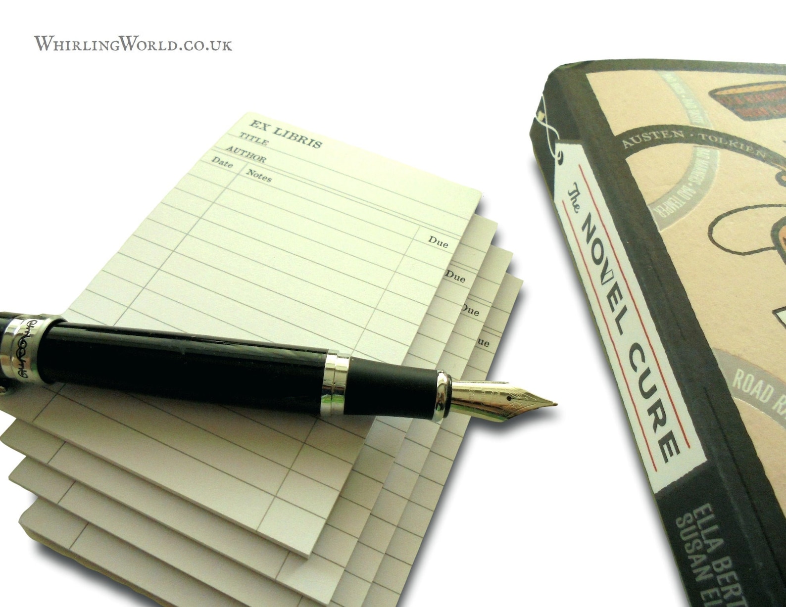 Library Card Notepad Set Pack of 4 Small Memo Pads Due - Etsy