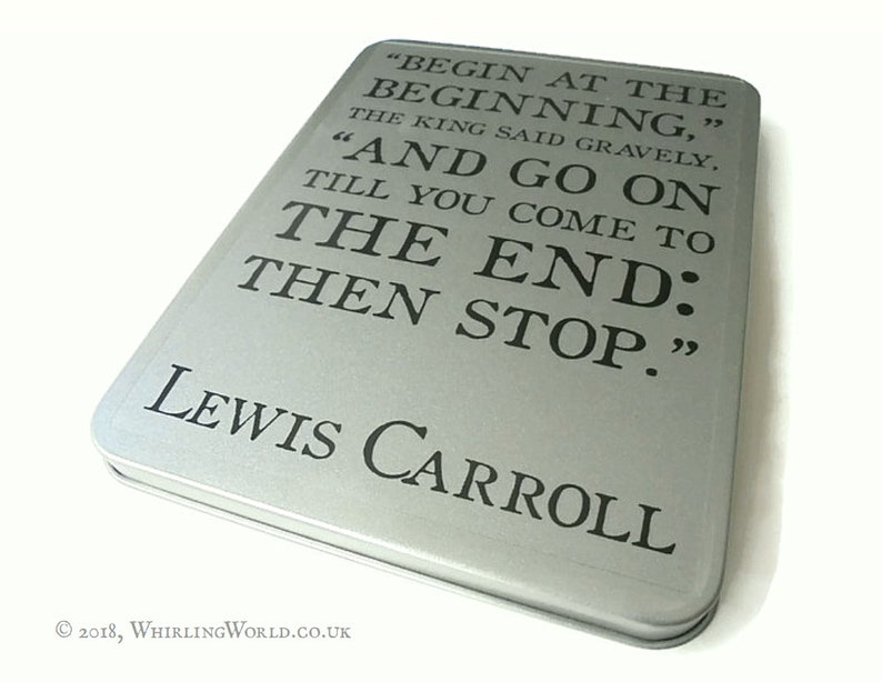 Alice in Wonderland Quote Notebook Lewis Carroll Quotation | Etsy