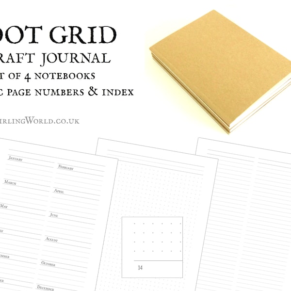 Dot Grid Notebook - Etsy