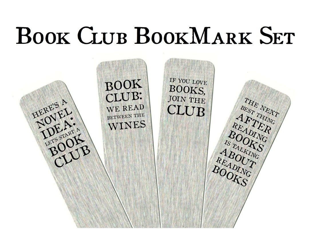 Book Club Bookmark Set - Party Favour Gifts for Reading Group ...