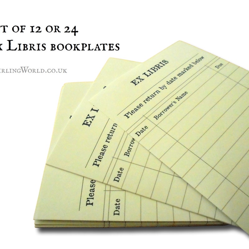 Ex Libris Bookplates - Etsy