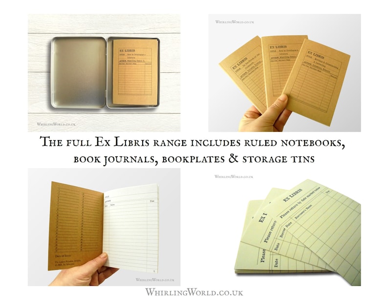 Library Card Book Label Set, Ex Libris Bookplates | Home Library ...